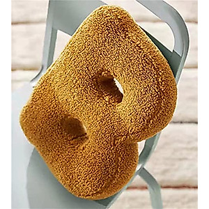 Naibyuki Plush Letter Throw Pillows Soft Decorative 3D English Alphabet Pillows Cushion for Couch Bed Car (R,12" W×15" L)