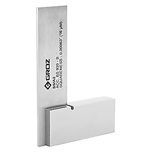 Groz 01000 2" Precision Steel Square, 16 Microns Squareness