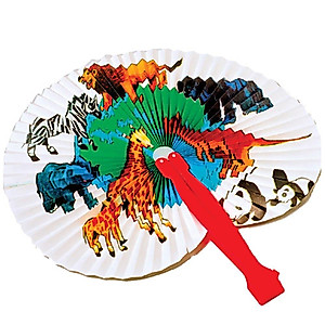 U.S. Toy 1762 Animal Folding Fans