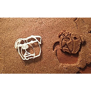 Pitbull Cookie Cutter and Dog Treat Cutter - Dog Face