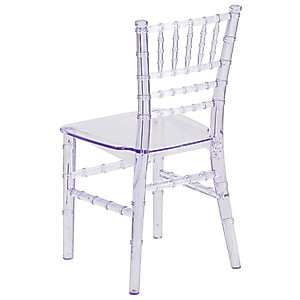 Flash Furniture HERCULES 10 Pack Childâ€™s Transparent Crystal Resin Party and Event Chiavari Chair for Commercial & Residential Use