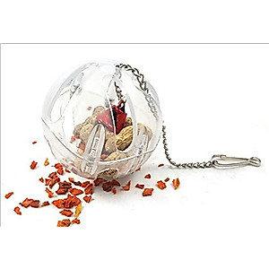 LIANCHI Parrot Creative Foraging Systems Foraging Ball- Bird Intelligence Growth Cage Acrylic Box Toys (A)