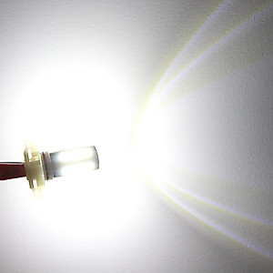 Alla Lighting 5201 DRL PS19W 5202 LED Fog Lights Bulbs 9009 PS24W FF 12085 C1, 6000K Xenon White 2800lm Xtreme Super Bright 5730 33-SMD 12V Daytime Running Lights Lamps Replacement