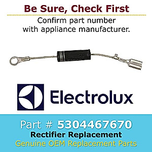 Electrolux 5304467670 Frigidaire Rectifier Replacement,Black and Silver
