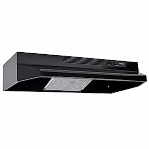 Broan-NuTone F404223 Exhaust Fan for Under Cabinet Two-Speed Four-Way Range Hood, 42-Inch, Black