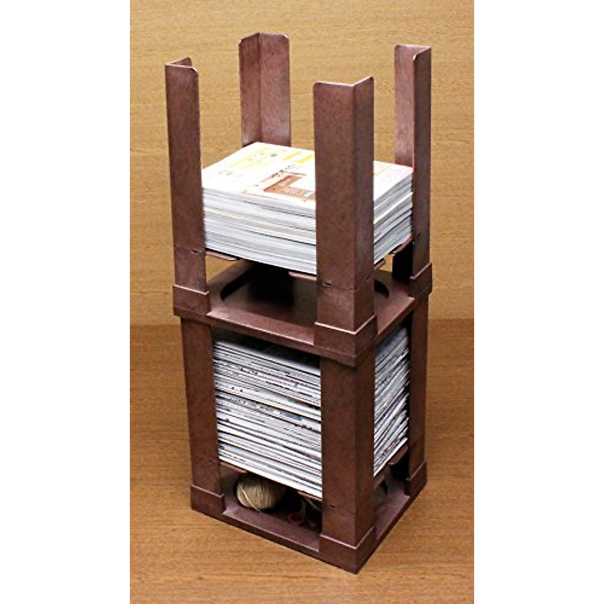 Homey Plastic Industrial Newspaper Raised Wood Carving