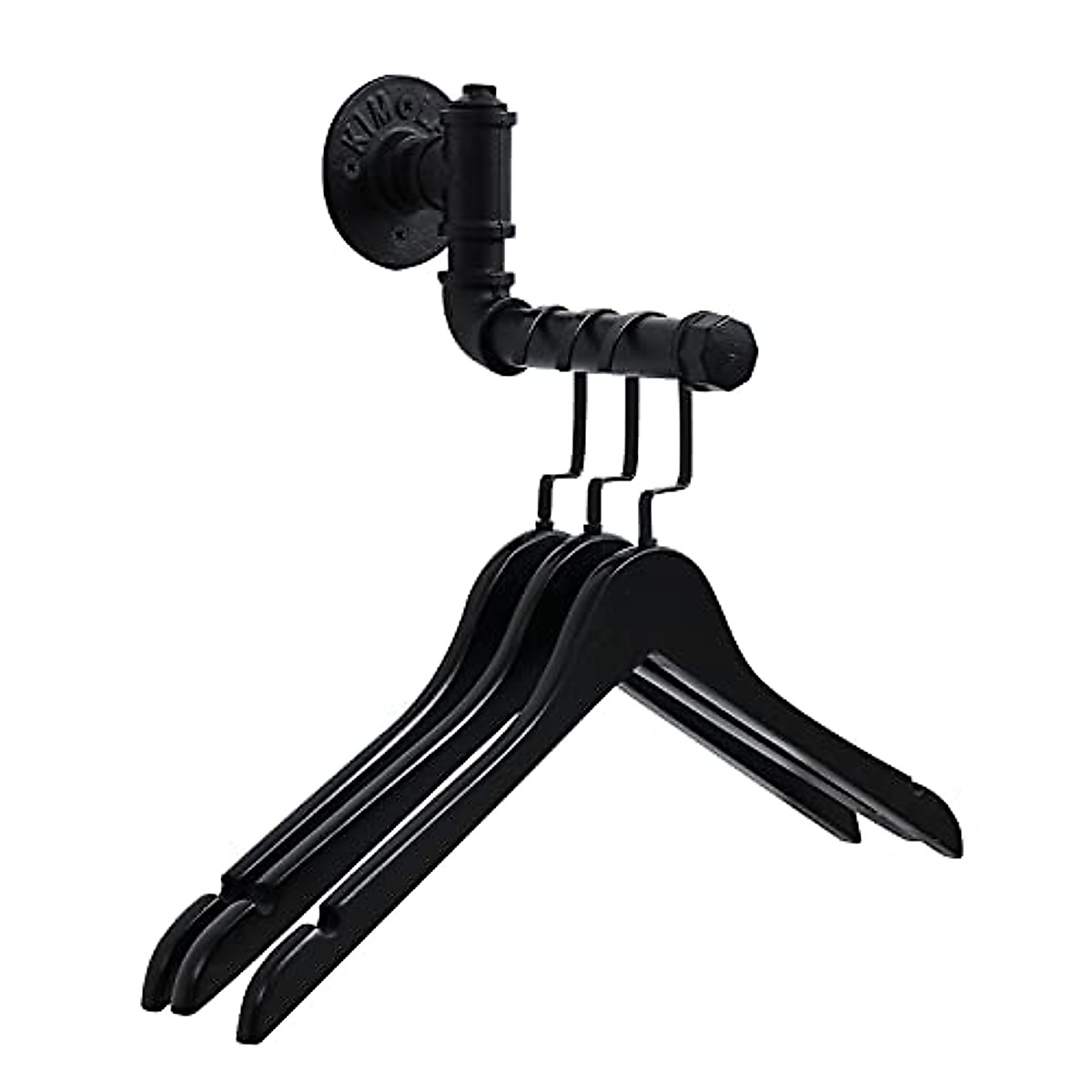 SCDGRW Heavy Duty 13.6 Inches Industrial Pipe Coat Hook Rack, Rustic Vintage L Shaped Clothes Towel Holder Hanger Iron Pipe Wall Mounted Garment Hook for Closet Laundry Room