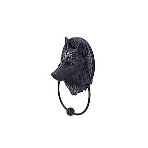 Nemesis Now Wolf Moon Door Knocker 20.5cm, Black