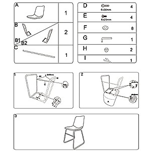 CangLong Faux Leather Armless Dining Chairs with Black Metal Base Faux Leather Bucket Seat, (2 PCS 18" inch), PU Brown