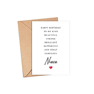 Niece Birthday Card Poem - Amazing Gift Special For Niece