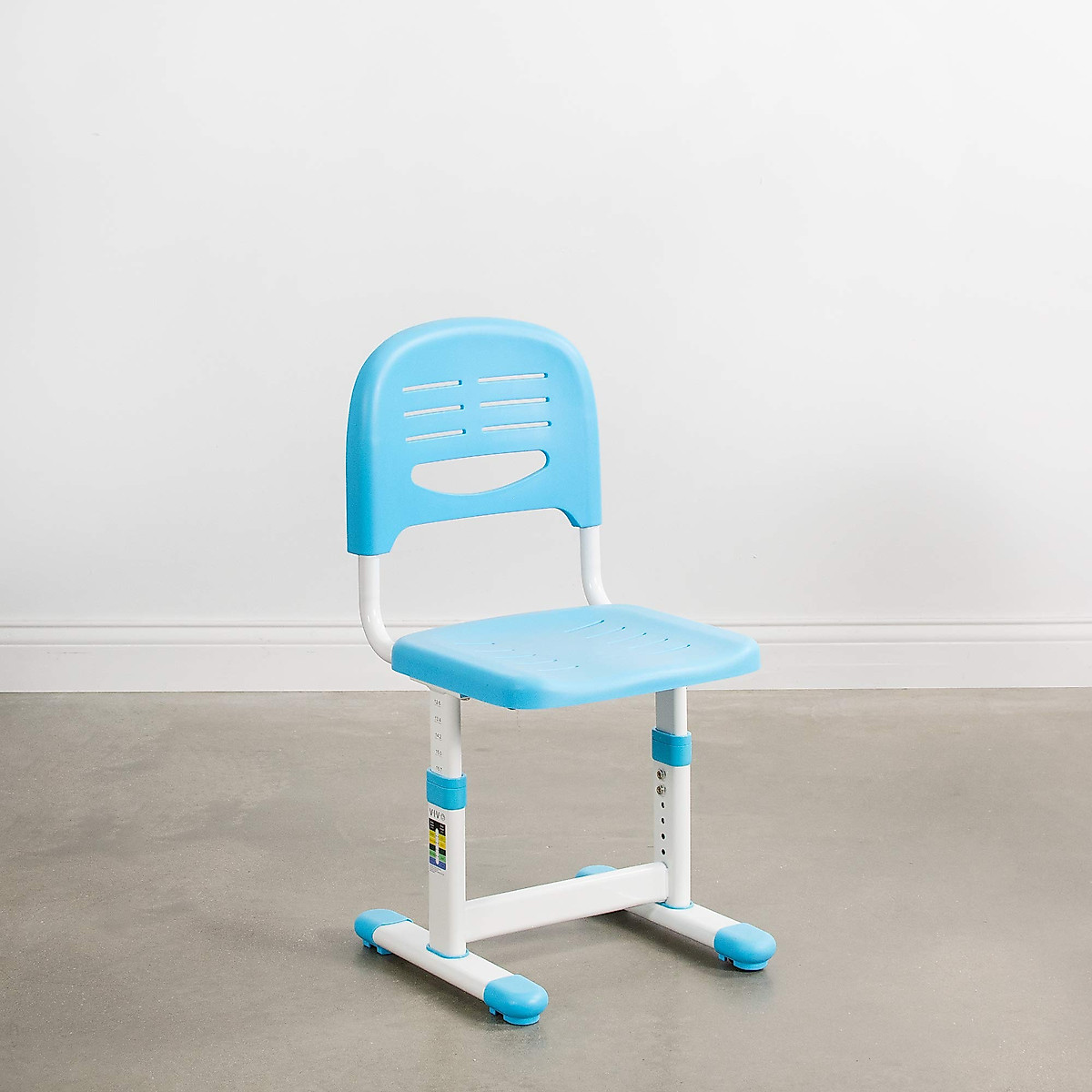 VIVO Height Adjustable Kids' Desk Chair, Chair Only, Multifunctional Interactive Workstation for School Study or Play, Children's Ergonomic Seat with Back, Blue, DESK-V201B-CH