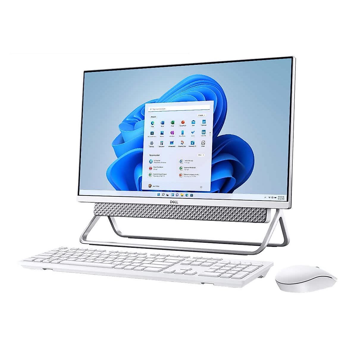 Dell Inspiron 5400 All-in-One Desktop (2022) 24-inch FHD Touchscreen 11th Intel i5-1135G7 Intel Iris Xe Graphics 16GB DDR4 512GB NVMe SSD + 1TB HDD WiFi 6 Bluetooth RJ45 LAN Windows 10 Pro - Silver