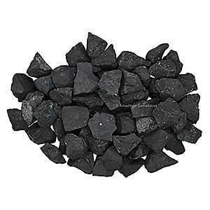 Raw Shungite Stones Crystal Rock, Real Shungite Stones for Water Purification - 30-70mm Piedra Shungite Original (5 Pieces)