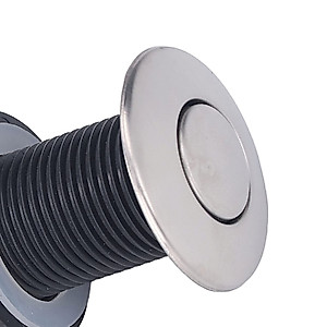 Yosoo Garbage Disposal Switch Stainless, Garbage Disposal Parts Garbage Disposals Parts Steel Switch Air Switch Kit for Food Waste Disposer Electric Water Heater Massage Bathtub