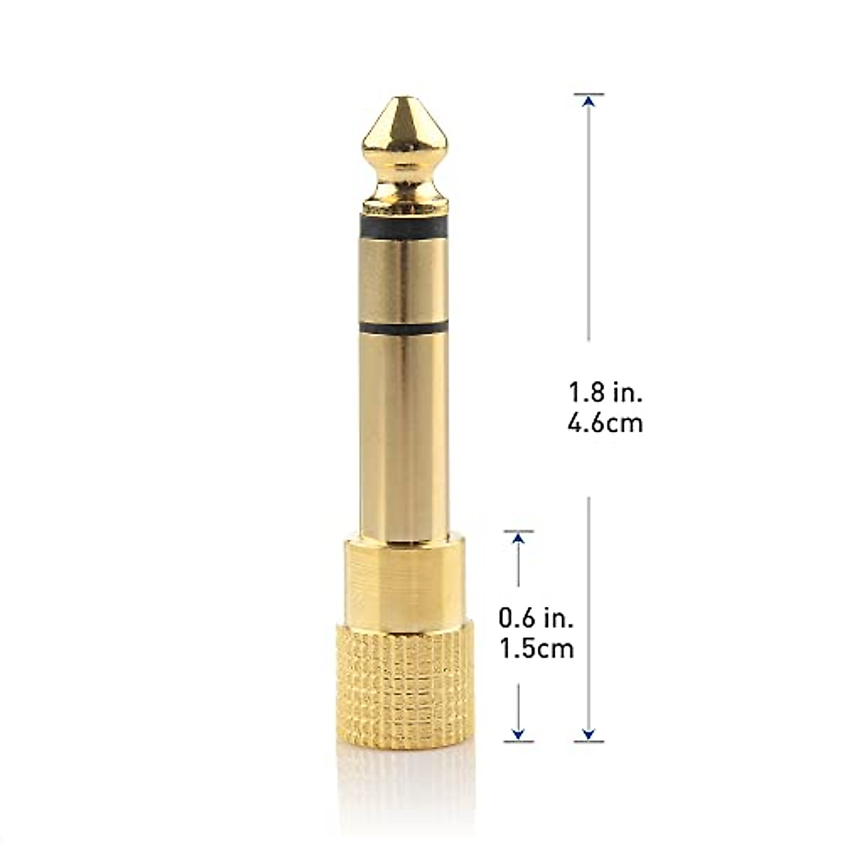 Cable Matters 5-Pack 1/4 to 1/8 Headphone Adapter (3.5mm to 1/4 Adapter, 6.35mm to 3.5mm Adapter)