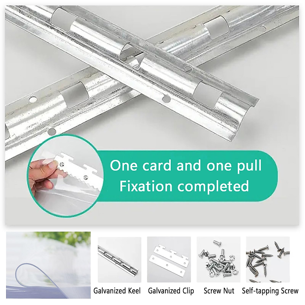 PVC Plastic Air Conditioner Partition Curtain，Clear Waterproof Commercial Industrial PVC Plastic Door Curtain 0.08”Thick for Warehouse Doors, Walk-in Freezers (Size : 120x220cm/47.24x86.61in)