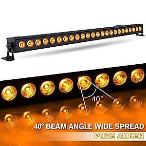 LED Wash Light Bar - OPPSK 40" 96W 4IN1 RGBA 24LED Stage Light Bar with Chase Effect Sound Activated Auto Play by DMX Master Slave Control for Wedding Church Music Dance DJ Party Stage Lighting