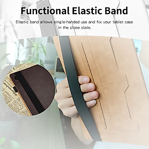 TIPOYOROO Case for Samsung Galaxy Tab A7 Lite 8.7 inch 2021 Case SM-T220 / T225 Bussiness Premium PU Leather Folio Stand Cover Flip Shell with Card Slot for Galaxy Tab A7 Lite 8.7'' Tablet -Brown