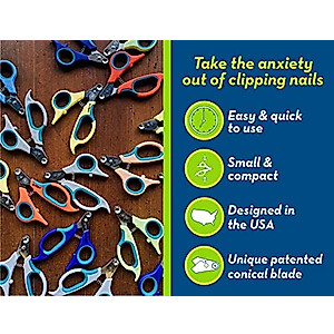 Zen Clipper Pet Nail Clipper for Cats – Cat Nail Clipper for Safer Cat Grooming and Nail Care - Clean, Quiet, and Easy-to-Use Stainless Steel Cat Claw Trimmer - (2.5mm Hole)