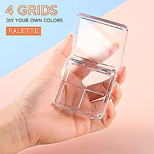 Beaupretty 2PCS Empty Lipstick Palette Diy Eyeshadow Powder Blush Lipstick Palette Empty Highlighters Container for Women