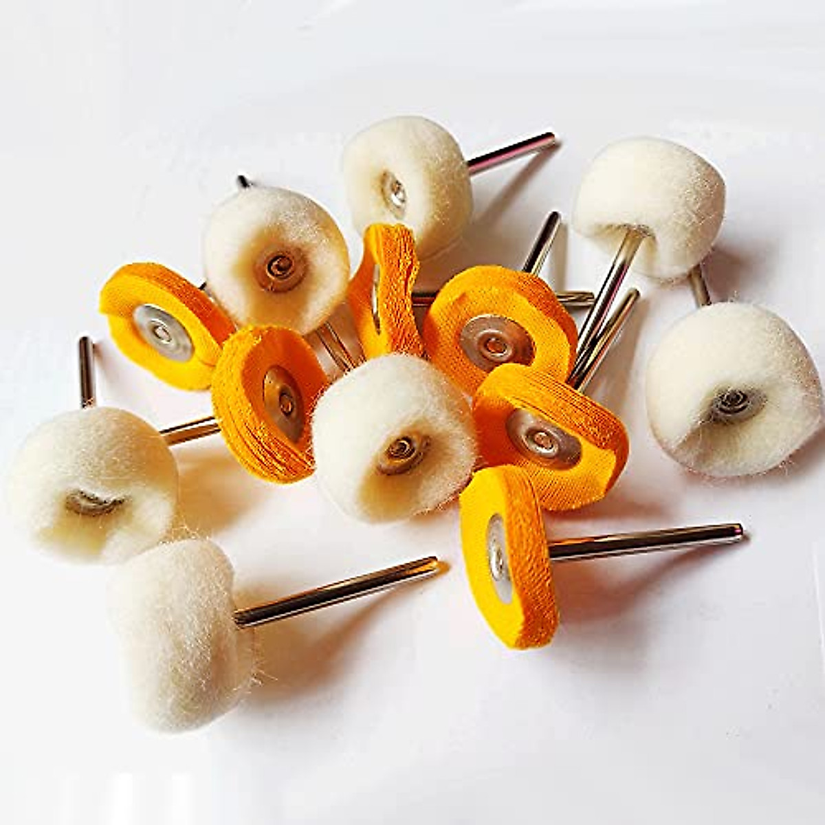 78 Pcs Polishing Buffing Wheel Set for Dremel Polishing Kit Felt Wool Cotton 1/8inch Shank Pad Rotary Tool Accessories