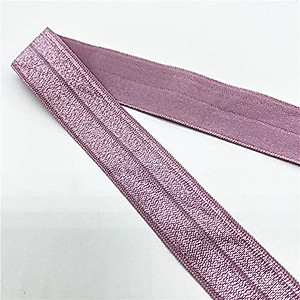 8 Yards 0.8 Inch Elastic Ribbon for Sewing Multicolor Fold Over Spandex Elastic Band Lace Trim Waist Band Garment Accessory