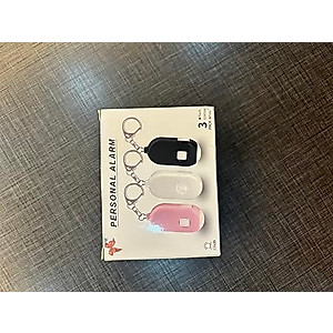 Personal Security Alarm Keychain Set for Women,3Packs Rechargeable Self Defense Safety Alarm Keychain with Loud 130dBs to Protect Your Family, Kids, Elderly & Dog Walkers Safety