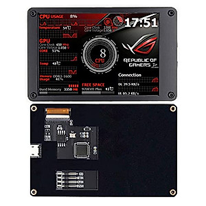 MAKIVI Computer Monito 3.5 Inch IPS Screen Temperature Monitoring Display CPU GPU RAM 4PIN 2.54 Pin Cable for AIDA64