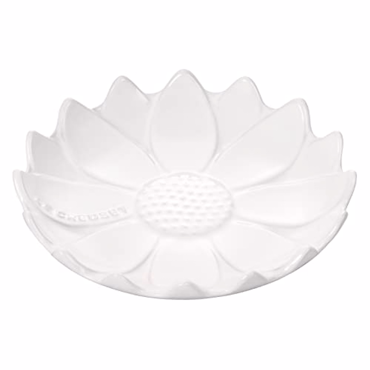 Le Creuset Stoneware Flower Figural Spoon Rest, White