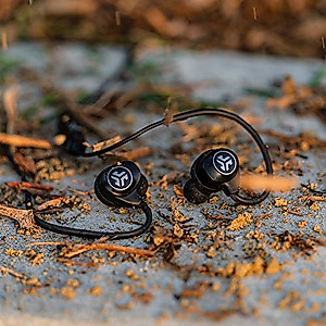 JLab Epic Sport2 Wireless Earbuds | Black | Active Lifestyle 20+ Hour Battery Life | Bluetooth 5 | IP66 Sweatproof | Built in Microphones | Noise Isolation | Extra Gel Tips & Cush Fins
