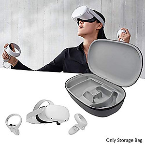 Quest 2 VR Gaming Headset Touch Controller Accessories Kit Oculus Quest 2 Case Accessories, Lightweight Portable Safeguard Hard Travel Storage Bag