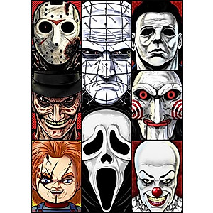 Ksxistiyt Halloween Diamond Art Painting Kits for Adults - Full Drill Diamond Dots Paintings for Beginners, Round Paint with Diamonds Pictures Gem Art Painting Kits DIY Adult Crafts 12x16inch