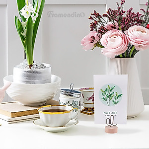 Framendino, 12 Pack Table Number Holders Wooden Place Card Holders for CenterPack Wedding