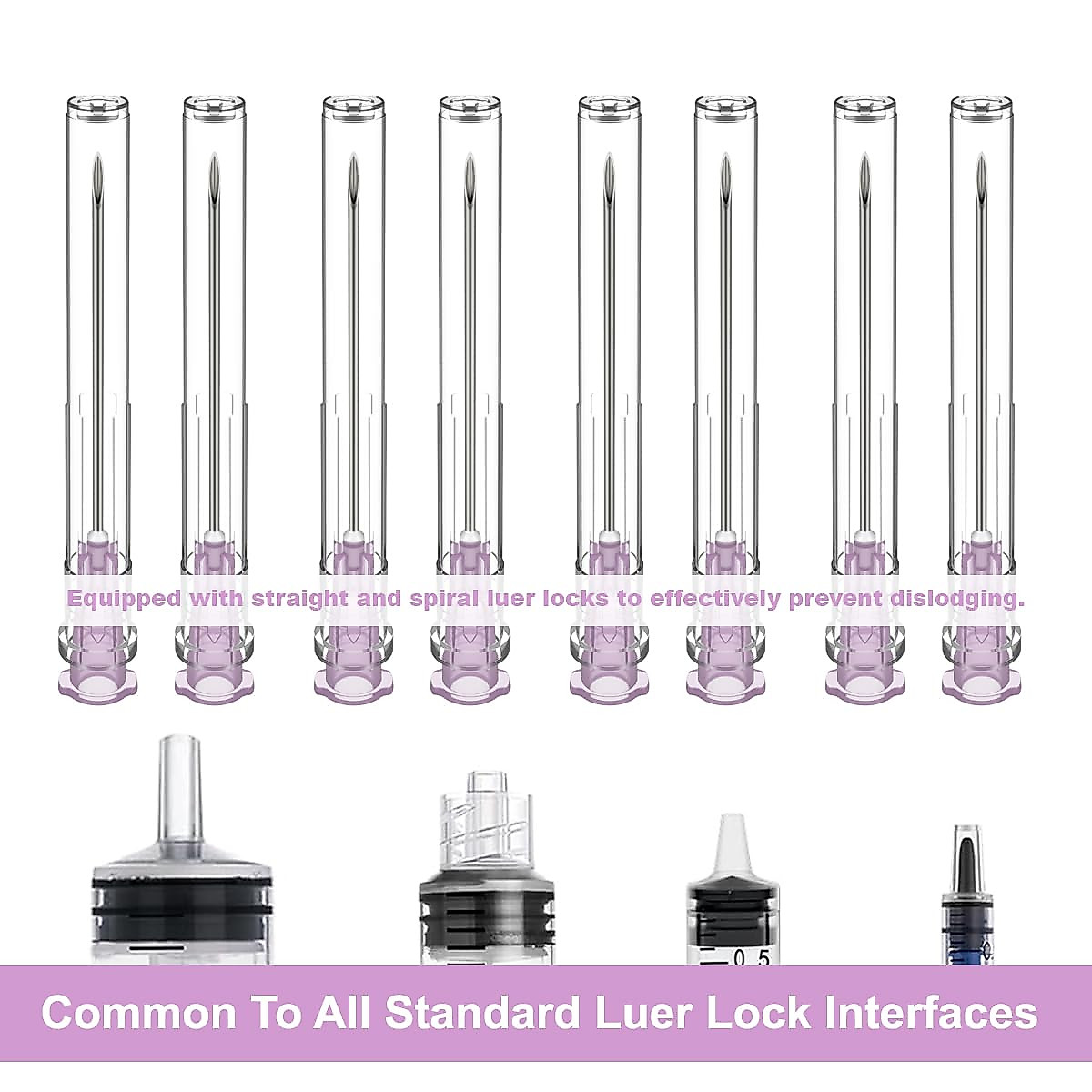 18G 1.5 Inch Luer Lock Needle, Industrial Dispensing Accessories, Individually Wrapped, Pack of 100, Lab Tools, Suitable for Refilling Liquid, Inks