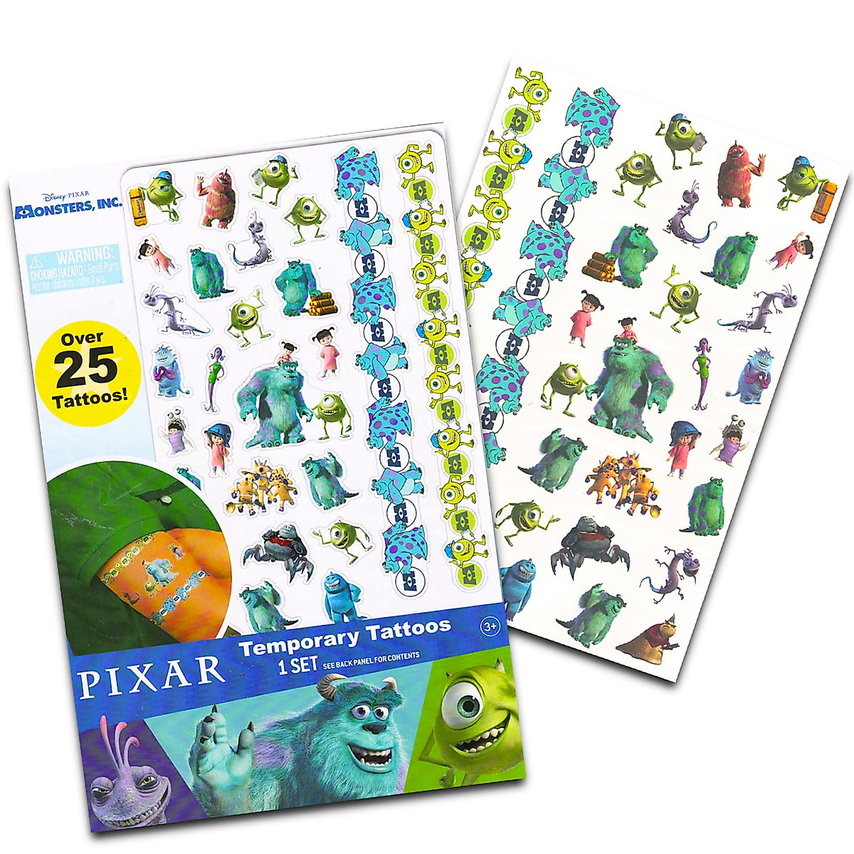 Pixar Disney Party Supplies For Kids - 100 Temporary Tattoos Party Favors. Featuring Tsum Tsum, Finding Nemo, Disney Cars, and Toy Story!