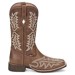 JUSTIN Boots Women's Gypsy Carsen Rustic Tan Cowgirl Boot Tan 11 B