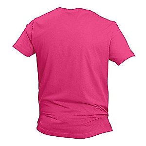 Merry Tesmas Red Car - Christmas Tree Men's T-Shirt (Pink, Medium)