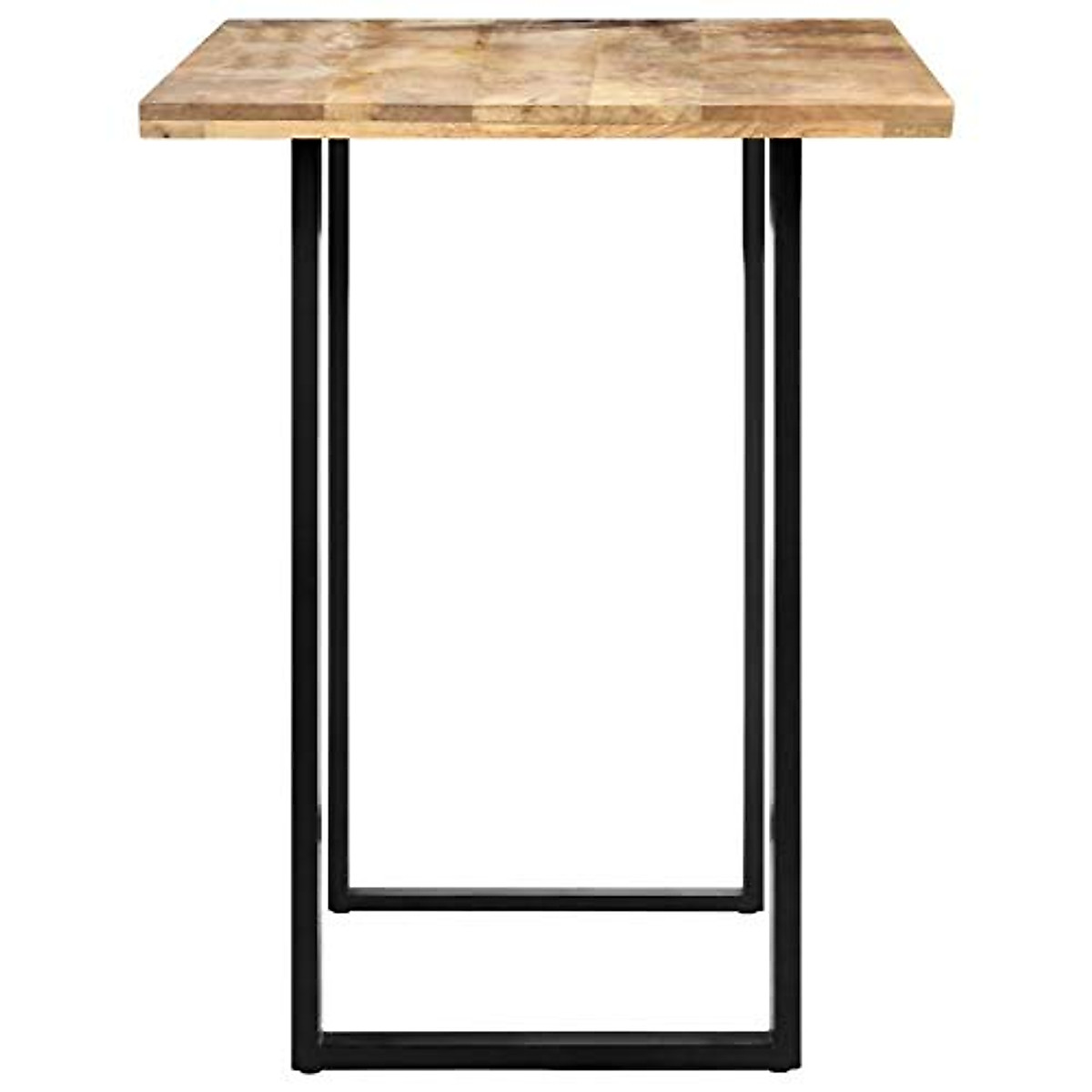 Tidyard Dining Table 47.2 x 23.6 x 29.9 Inch Solid Mango Wood Wooden Dinner Table for Kitchen, Bistro, Home Furniture