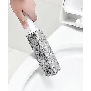 Jowmoy Pumice Stone Toilet Bowl Cleaner, Pumice Stone for Toilet Cleaning, Toilet Pumice Stone with Handle, (2 Pack)