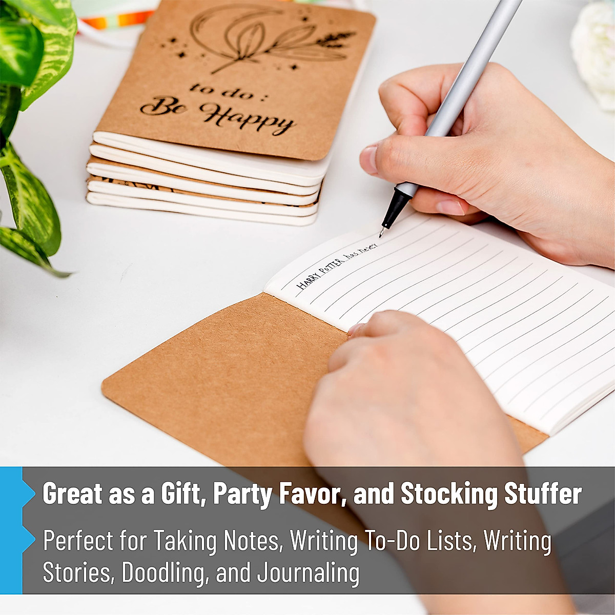 Mr. Pen- Kraft Notebooks, A6 Sized, 4.25 x 5.9, 6 pcs, Mini Notebooks, Small Journal Notebook, Lined Pocket Notebook, Mini Notebook, Cute Mini Notebook, Kraft Paper Notebook, a6 Notebook