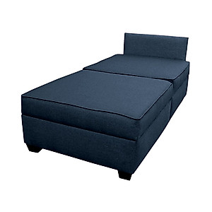 duobed Storage Chaise Lounge/Bed - Blue