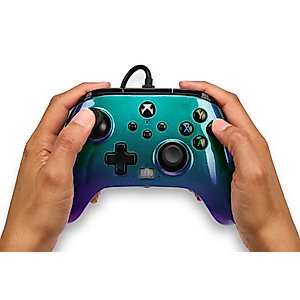 PowerA Enhanced Wired Controller for Xbox Series X|S - Aurora Borealis, gamepad, video game /gaming controller