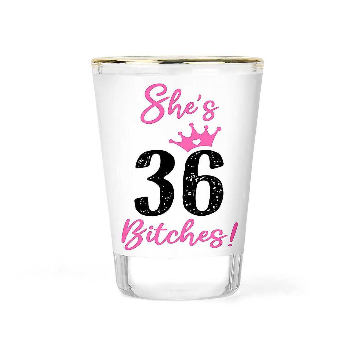 Birthday Shot Glass | She's 21 Bitches | Bday Party Shot Glasses | Birthday Celebration Shot Glass | Custom Birthday Gift | Bday Glass | Personalized Happy Birthday