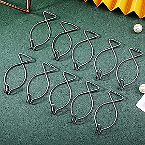 Drop Ceiling Clips Hanging Ceiling Hooks Suspended Ceiling Hooks for Classrooms, Office, Party, Home and Wedding Decoration (48 Pieces)