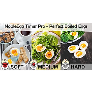 NobleEgg Egg Timer Pro | Soft Hard Boiled Egg Timer That Changes Color When Done | No BPA, Certified