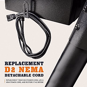 YAOAWE Replacement Pellet Grill Power Cord for Traeger, Indoor Grill Power Cord Compatible with Traeger Ironwood 650 & 885, Pro Series 575 & 780 and Timberline 1300 & 850, 8ft