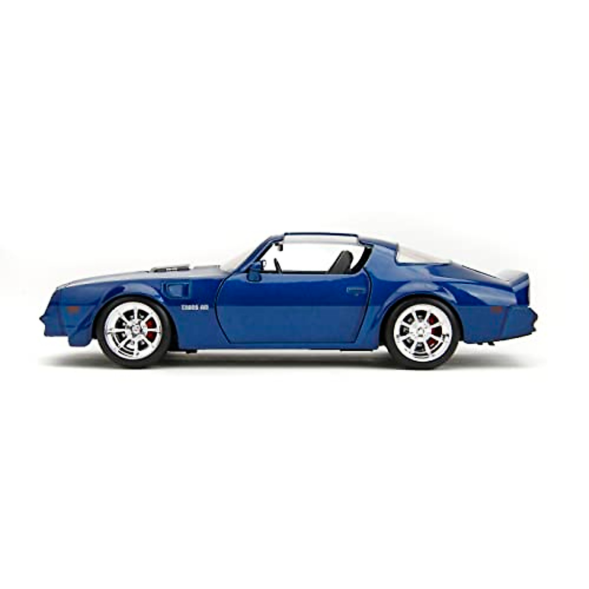 Big Time Muscle 1:24 1977 Pontiac Firebird Die-Cast Car, Toys for Kids and Adults(Metallic Blue)