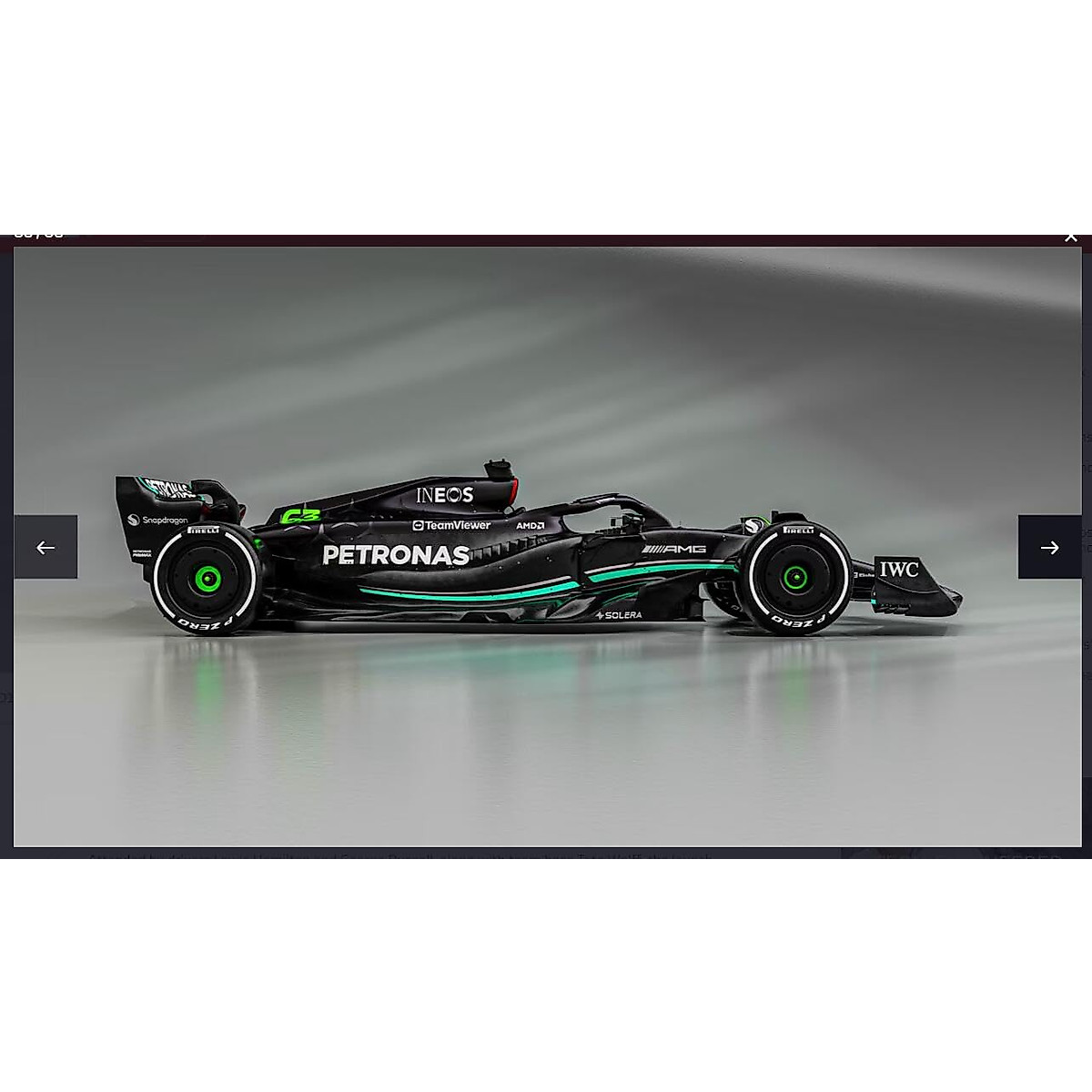 Xiangtat Bburago 1:43 F1 Team W14 2023 63# George Russell Alloy Car Die Cast Model Collection Gift (W14 63#)