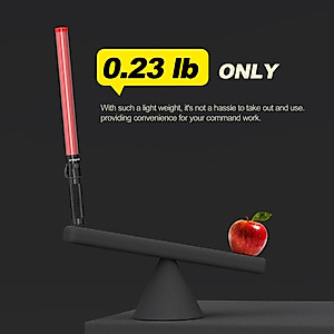 E-riding 4 Pack 21 Inch Traffic Wand, Air Traffic Control Wand with 3 Flashing Modes, LED Multifunction Traffic Safety Baton for Airport, Parking, Car Directing