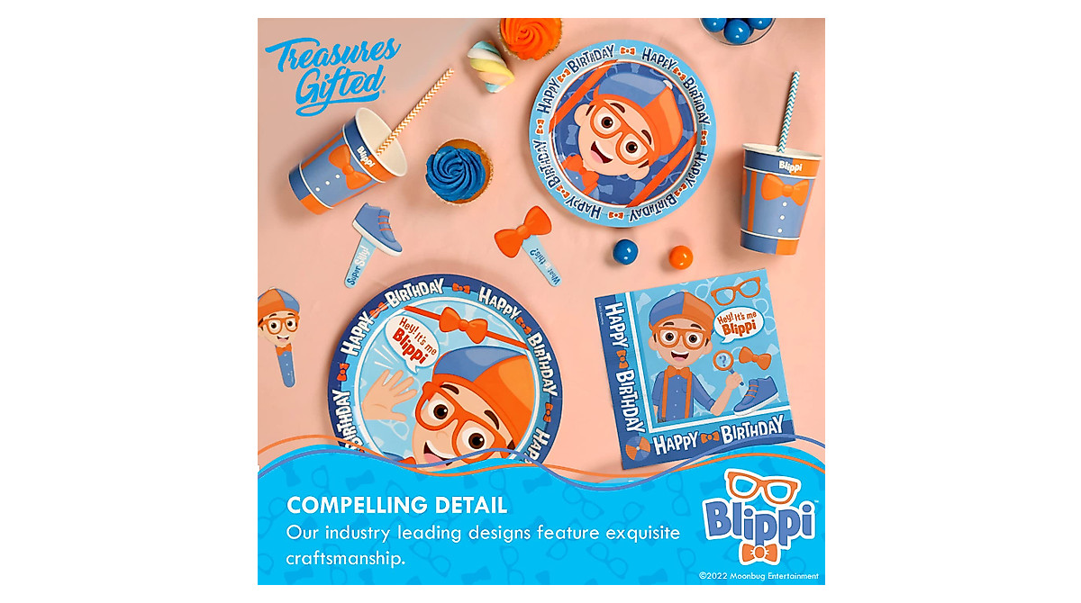 Blippi Cupcake Toppers & Wrappers - 24ct Decoration Set